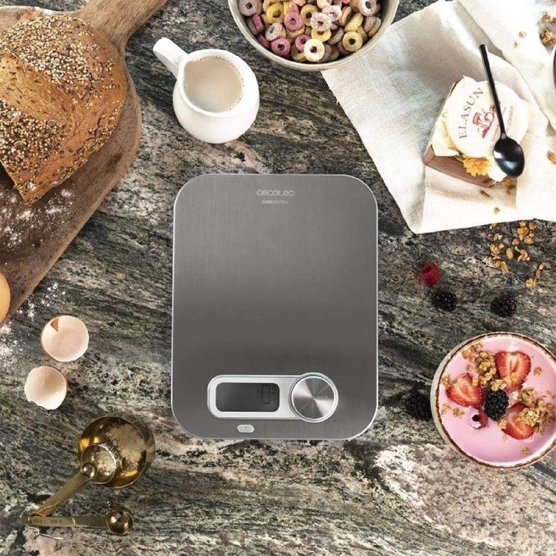 Bàscula de cuina sense piles, amb acabat d´acer inox — Ferreteria ...